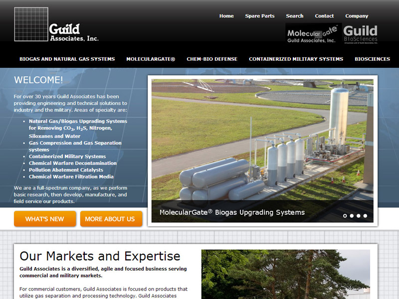 New Website Build - Guild Associates | Robintek : Innovative Website ...