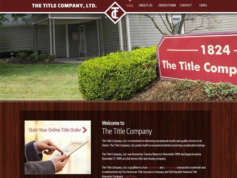 The Title Company - Robintek: Columbus Website Design, Graphic Design ...