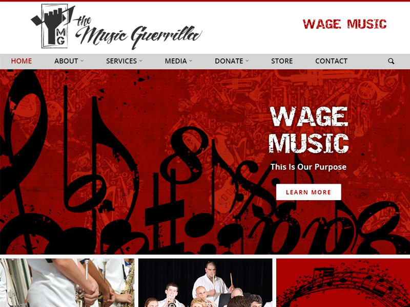 The Music Guerrilla - Robintek: Columbus Website Design, Graphic Design ...