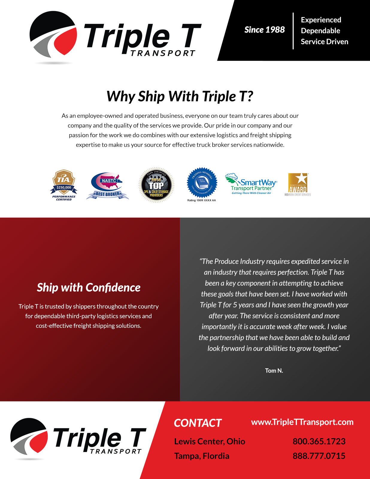 Triple T Flyer Design - Robintek: Columbus Website Design, Graphic ...