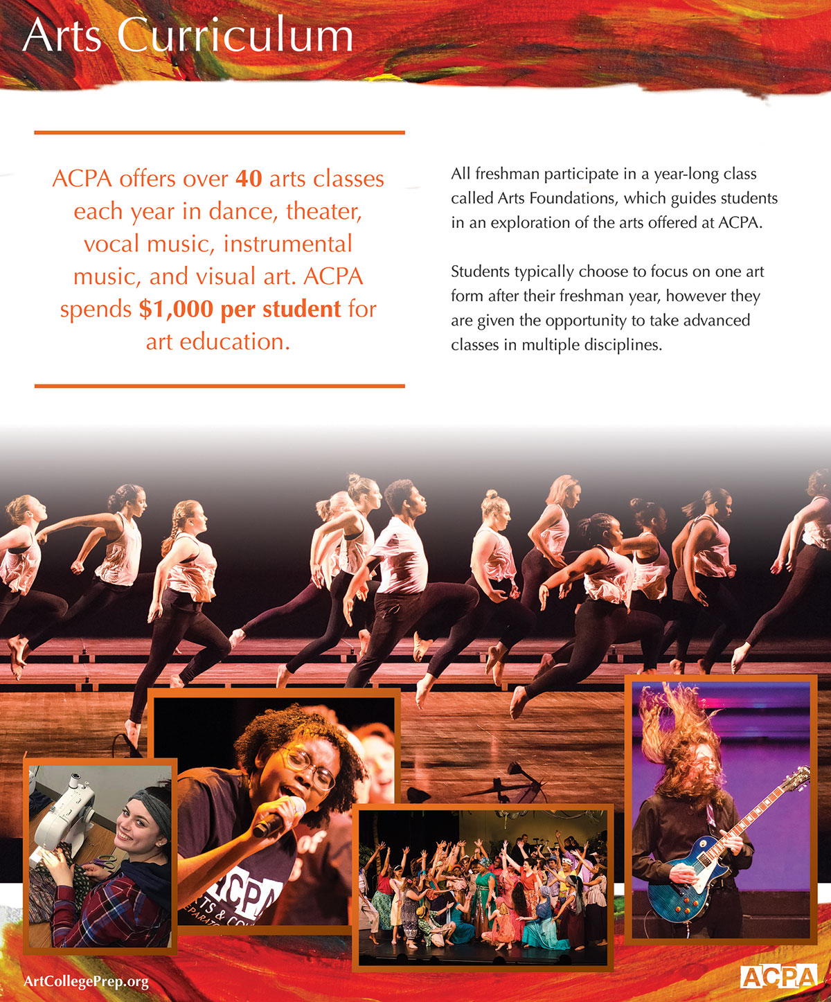 ACPA Arts Curriculum Flyer - Robintek: Columbus Website Design, Graphic ...
