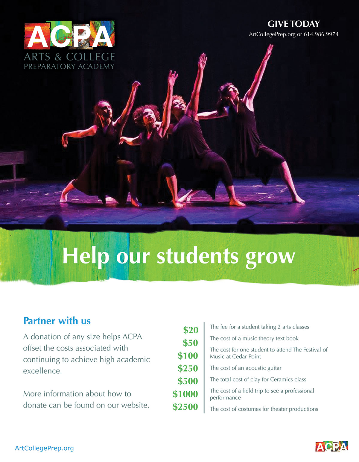 ACPA Giving Flyer - Robintek: Columbus Website Design, Graphic Design ...