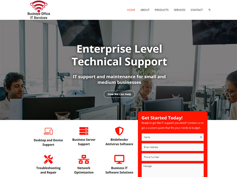 Buckeye Office IT Services - Robintek: Columbus Ohio Website Design